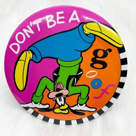Disney | Jewelry | 525 Vintage Disney Goofy Dont Be A Goof Pin | Poshmark